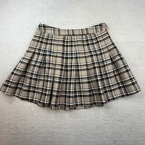 Hesperus | Skirts | Hesperus Mini Skirt Micro Plaid Pleated Medium Dark ...